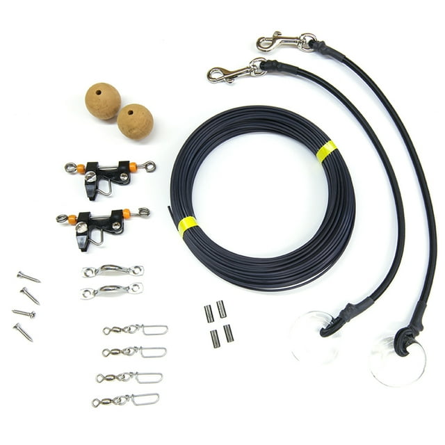 Tigress Outriggers Deluxe Rigging Kit - 400lb Black Mono 88602 ...