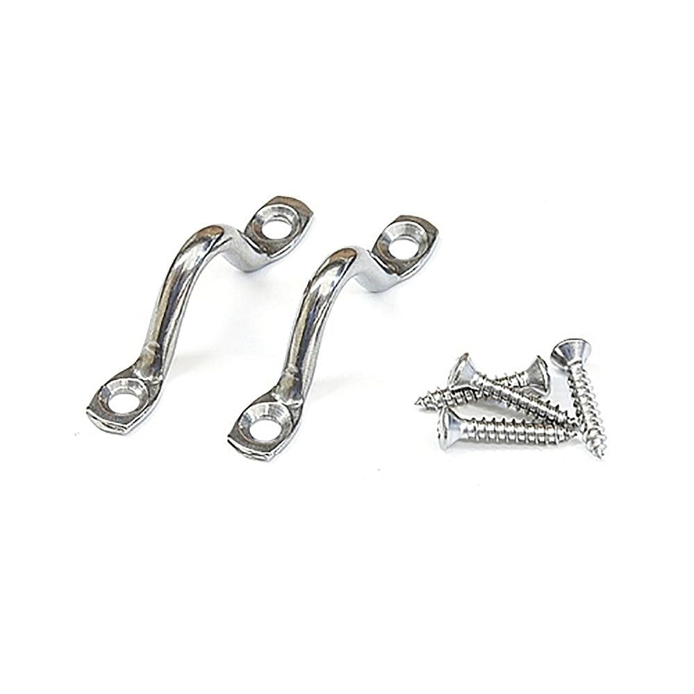 Tigress Pair Of Stainless Pad Eyes W-Stainless Screws Outrigger ...