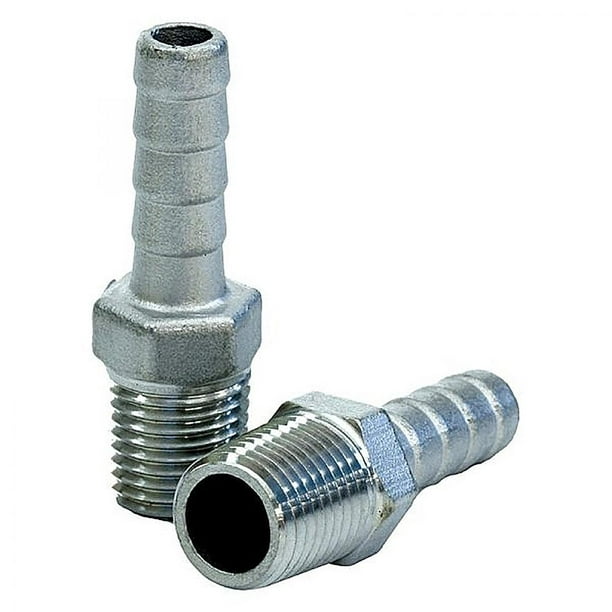 Tigress Stainless Steel Pipe to Hose Adapter - 1/4" IPS - Walmart ...
