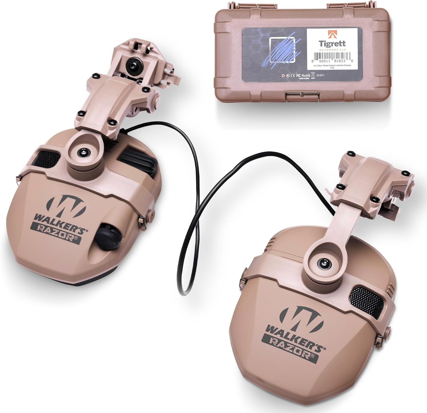 Tigrett ARC Rail Adapter for Tactical Helmet - Compatible with Ops-Core ...