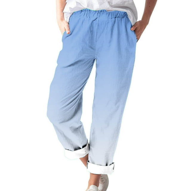 Tii Mm Linen Pants For Women Plus Size Casual 2024 Summer Beach Pants