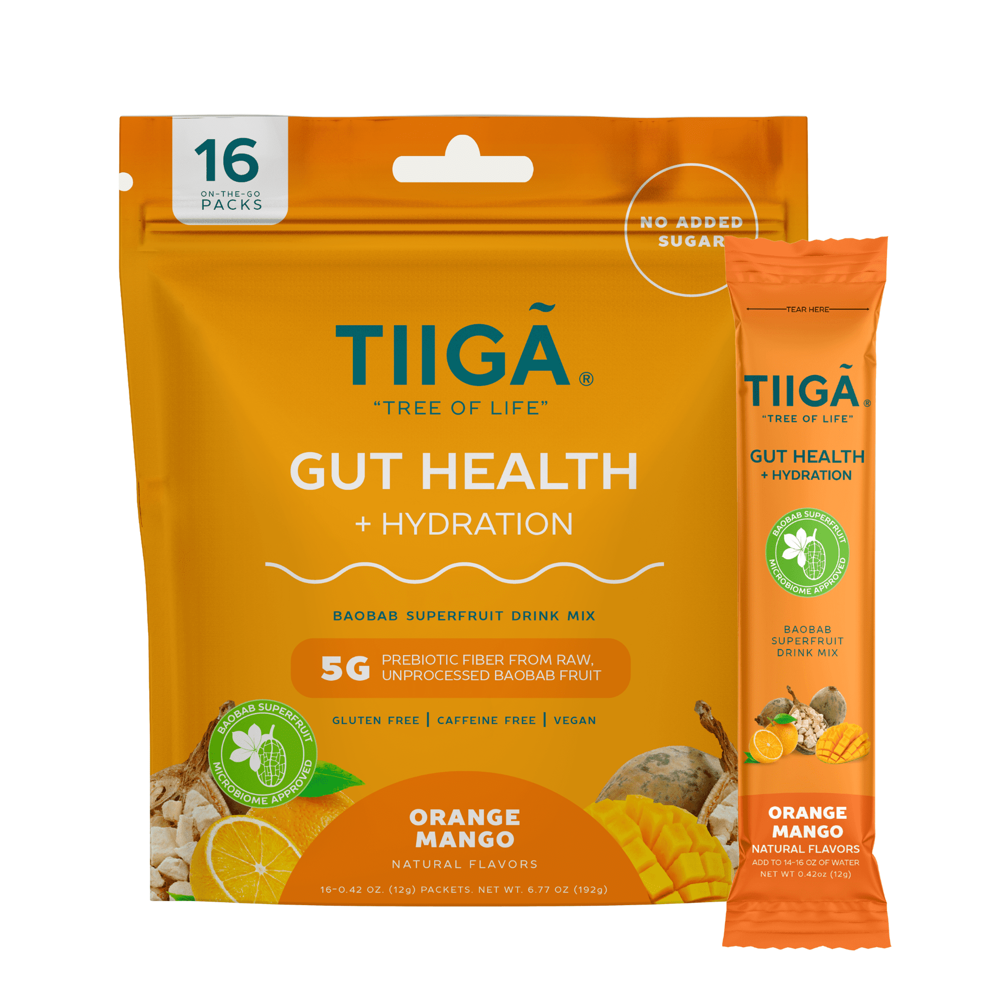 Tiiga Plant-Based Energy Drink - Natural Stamina Boost, Vegan Formula with Baobab Superfruit and ...