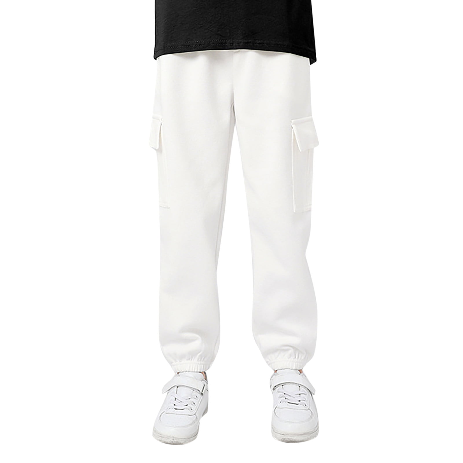 Tiijoy Big Boys Sports Sweatpants Active Joggers Solid Casual Cargo ...