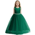 Tiijoy Flower Girls Dress Satin Pageant Prom Gown Wedding Princess ...