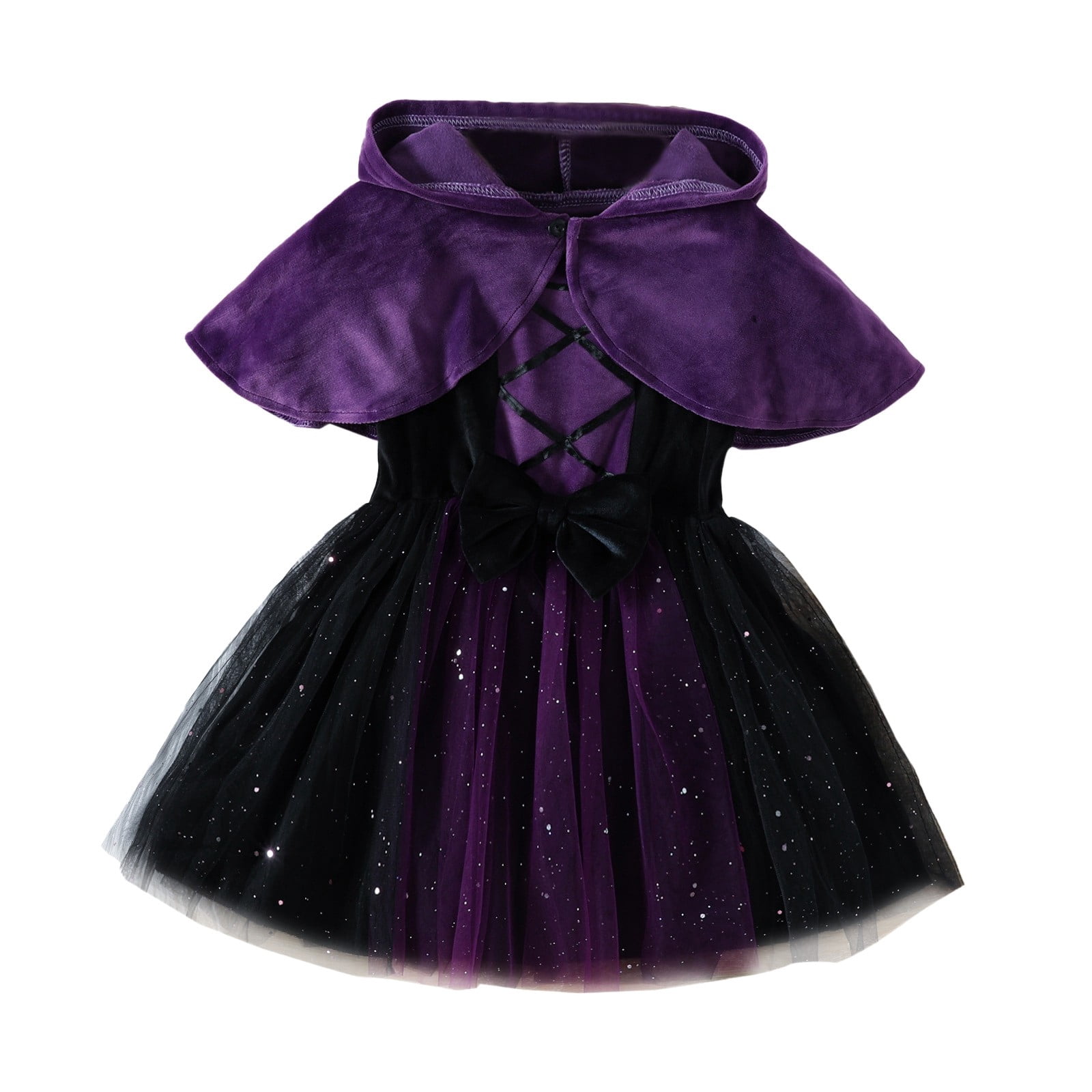 Tiijoy Girls Halloween Tulle Dress Party Princess Dress with Hooded ...