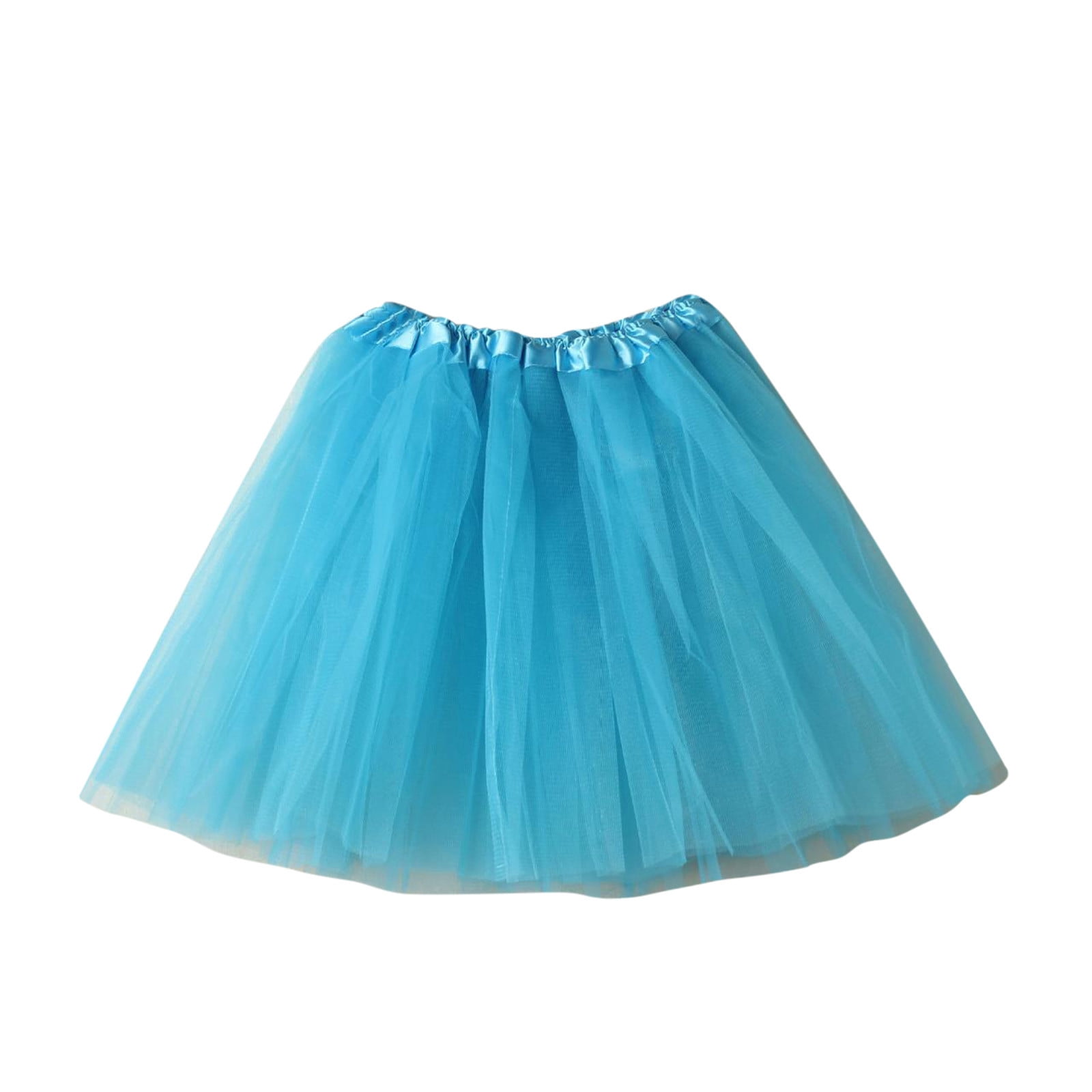 Tiijoy Girls Solid Color Tutu Skirt Dance Party Puffy Tulle Skirt ...