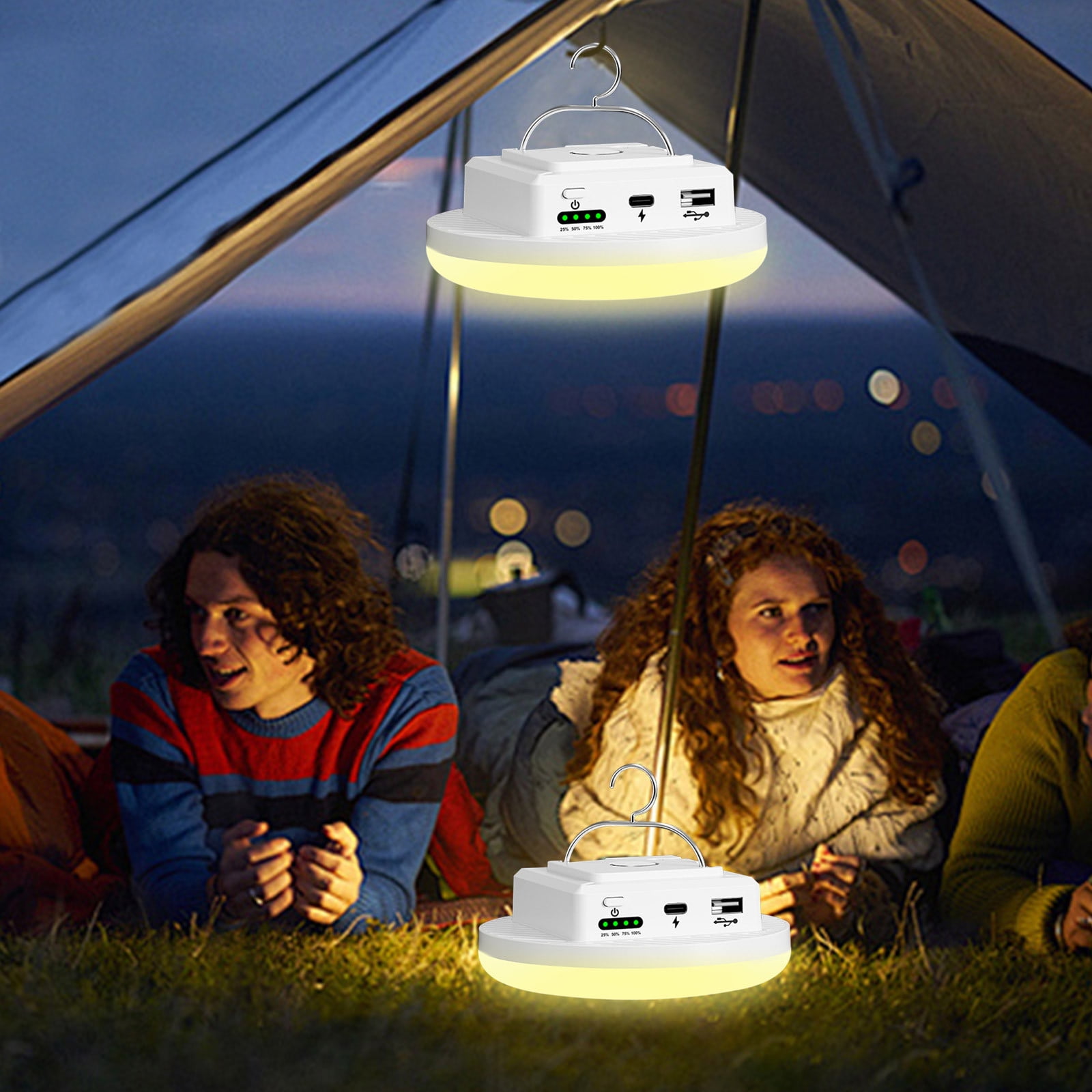 Tiitstoy Camping Lamp With Long Battery Life and Bright Outdoor Canopy ...