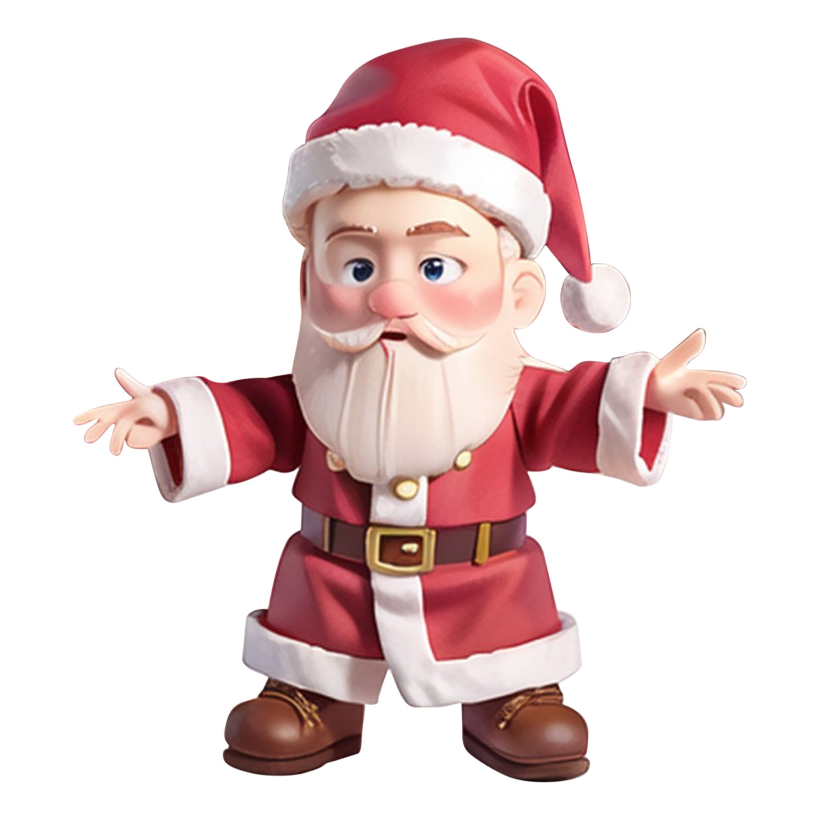 Tiitstoy Christmas Santa Claus Resin Figurine, 5.9Inch Resin Statues ...