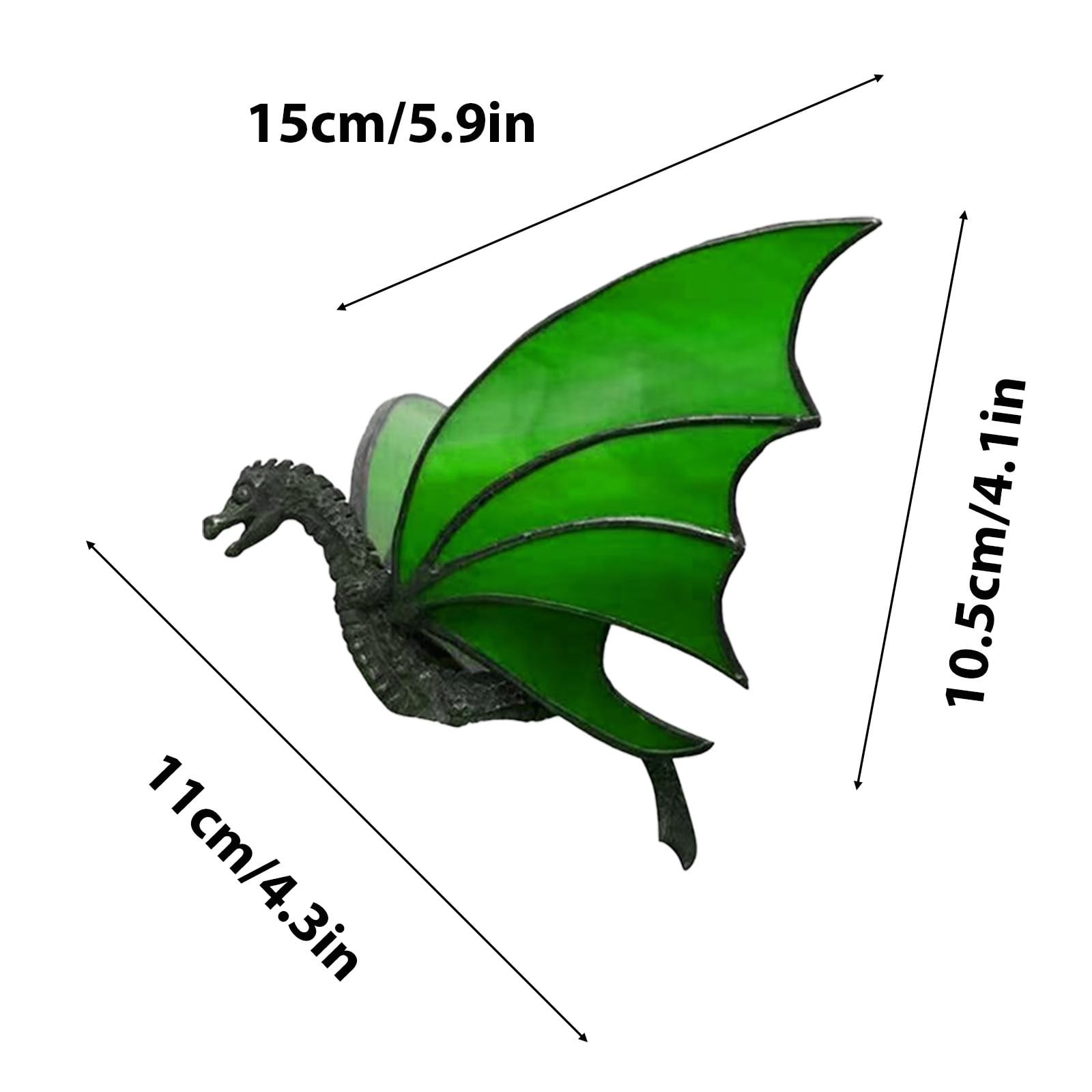 Tiitstoy Dragon Hanging Stained Sun Catcher, Resin Flying Dragon ...