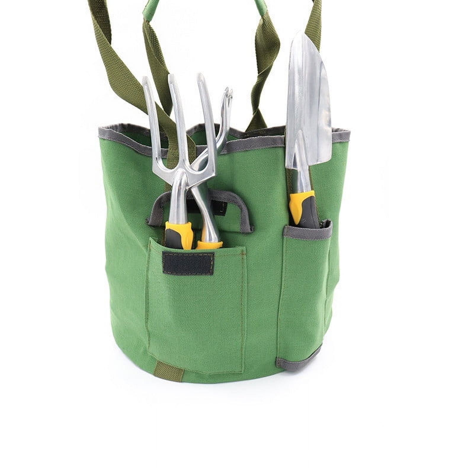 Tiitstoy Garden Tool Tote Bag, Green Heavy Duty Garden Tool Bucket Bag ...