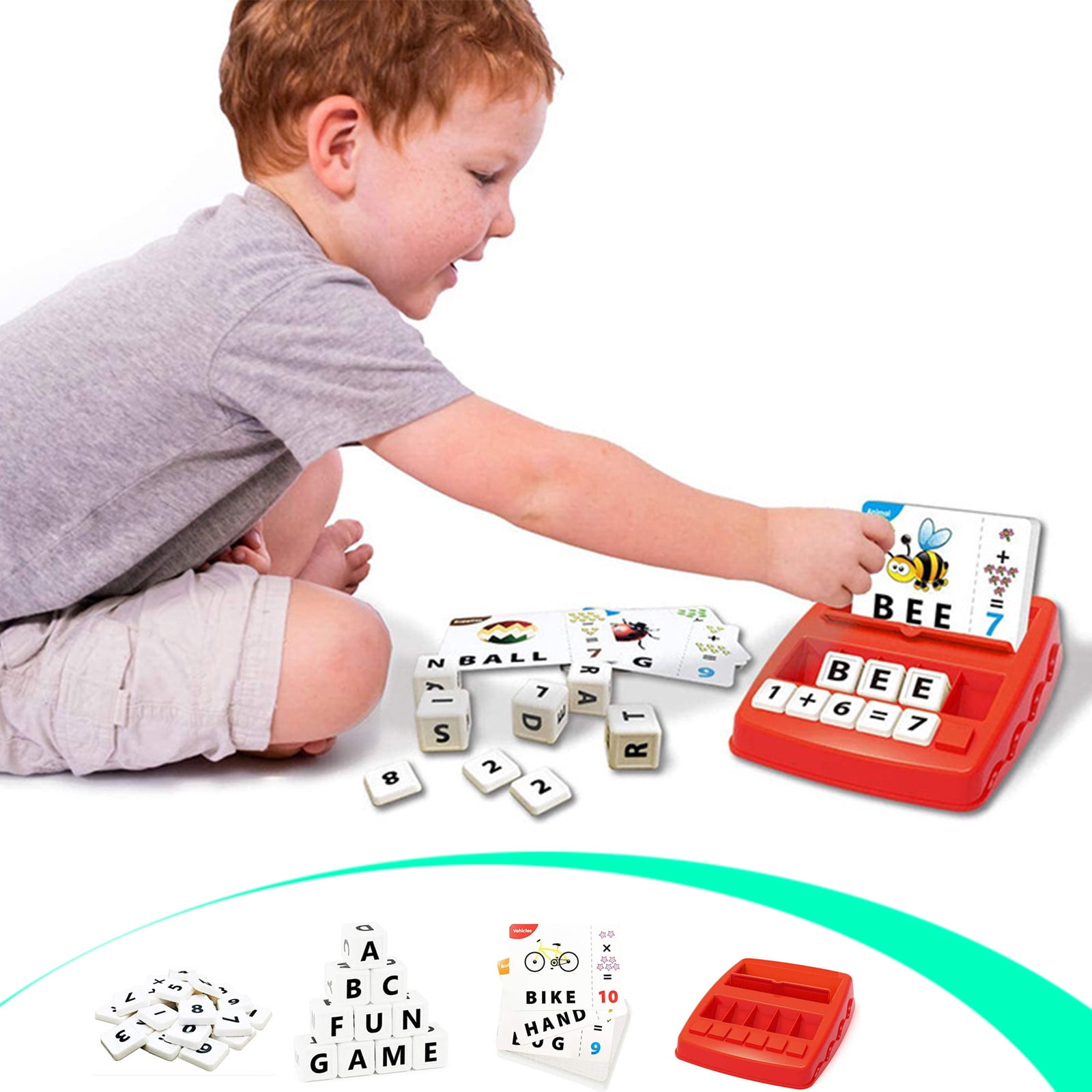 Tiitstoy Matching Letter Game, Alphabet Spelling Reading Cards Set ...