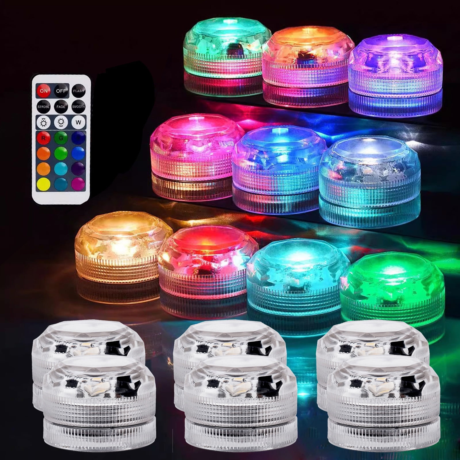 Tiitstoy Mini Led Lights with Remote Battery Operated, Rgb Color ...