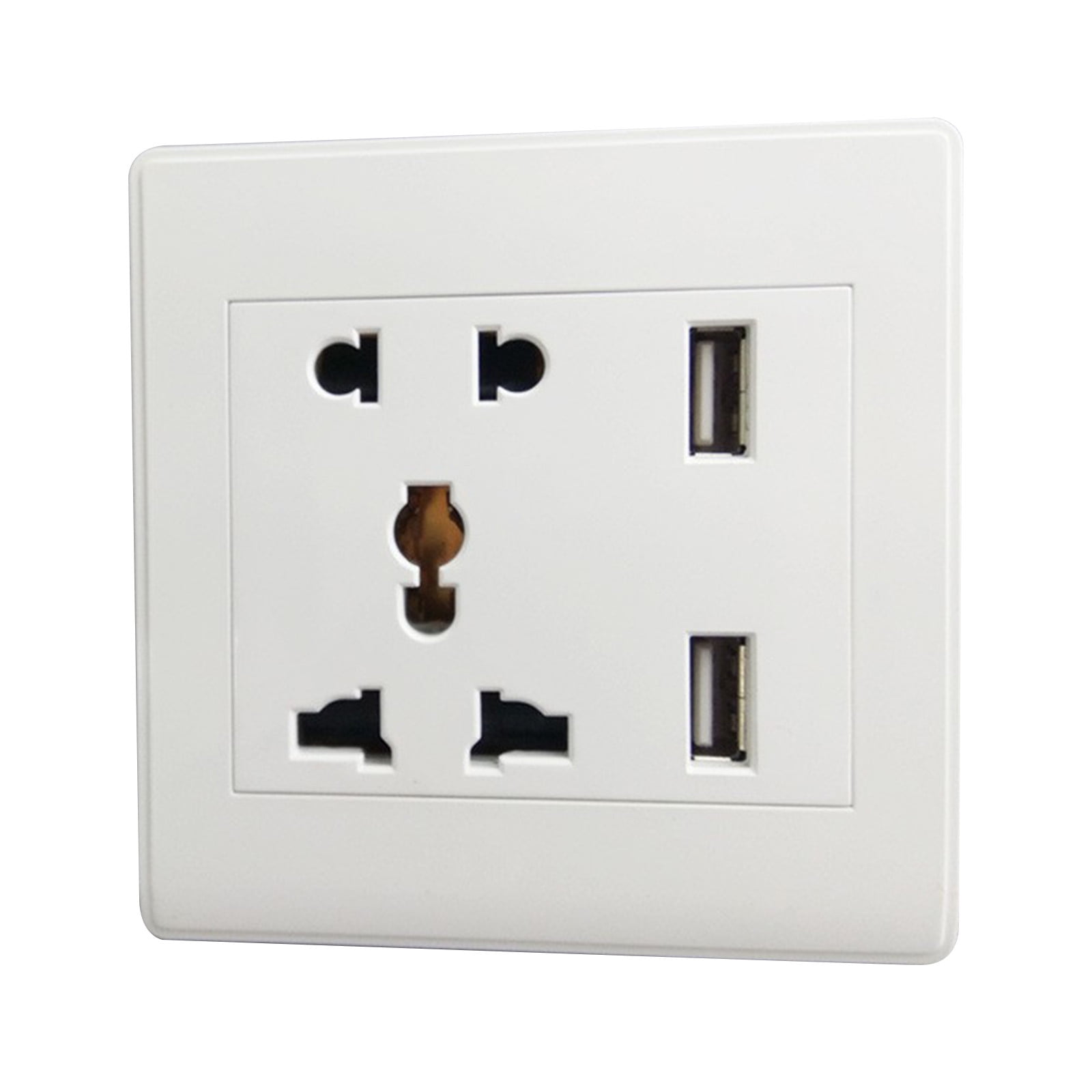 Tiitstoy Multi-Functional 5-Hole Universal USB Wall Outlet for ...