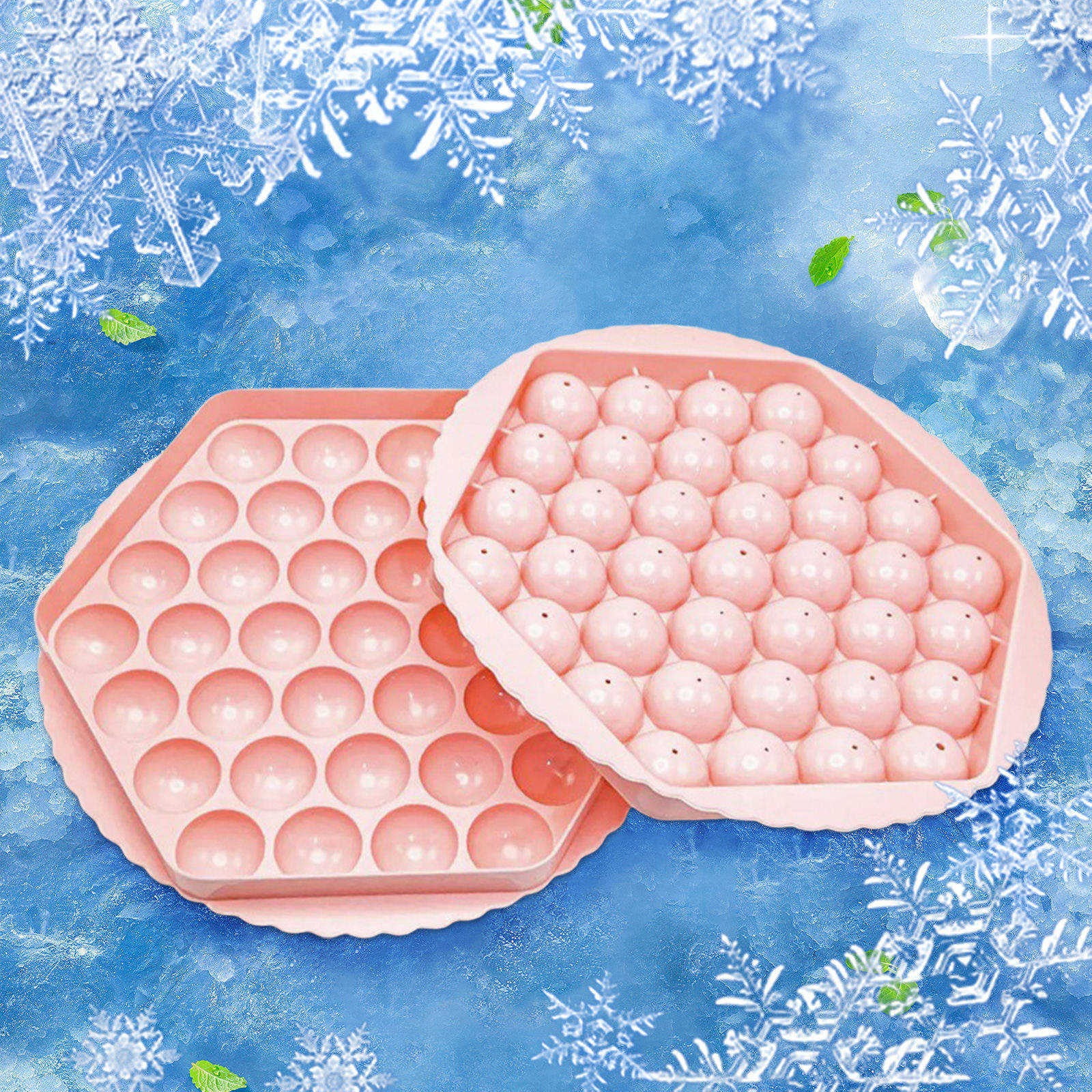 Tiitstoy Plastic Ice Ball Makers Diy, Mini Ice Ball Maker Mould Easy Release for Water Cocktail ...