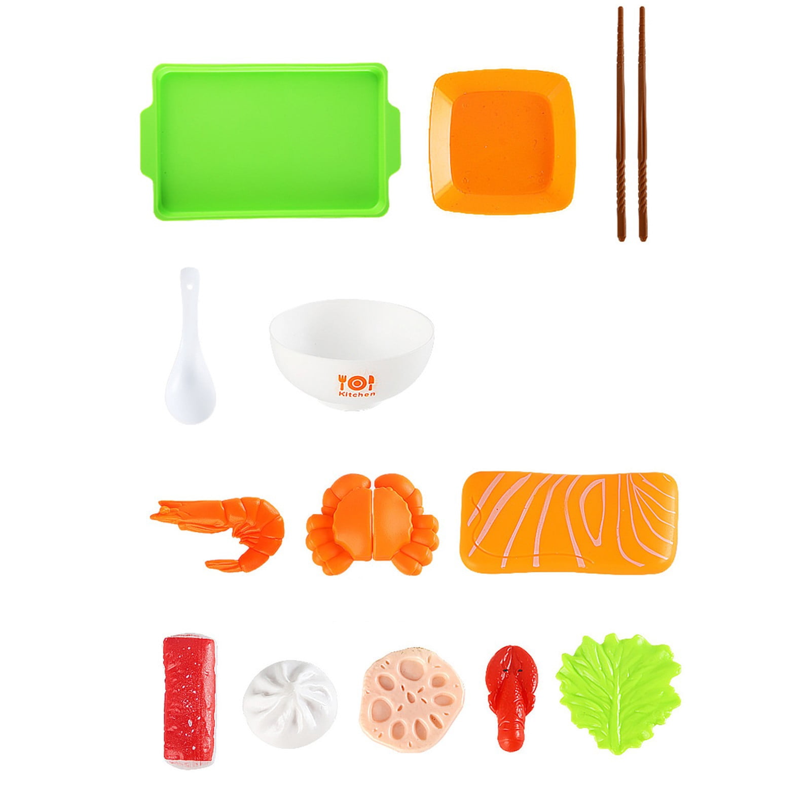 Tiitstoy Play Food Kitchen Playset Toys for Kids, Pretend Bbq Grill ...