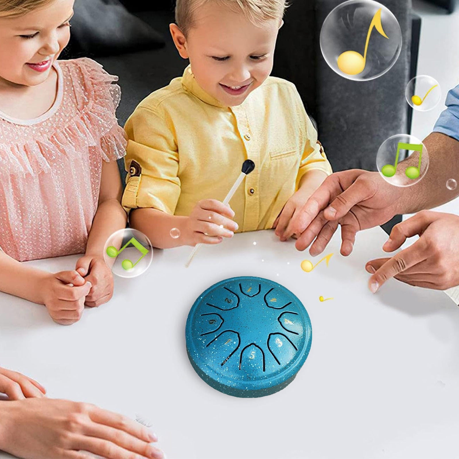 Tiitstoy Rain Drum for Outside Mini Steel Tongue Drum Rain Chime 4.5 ...