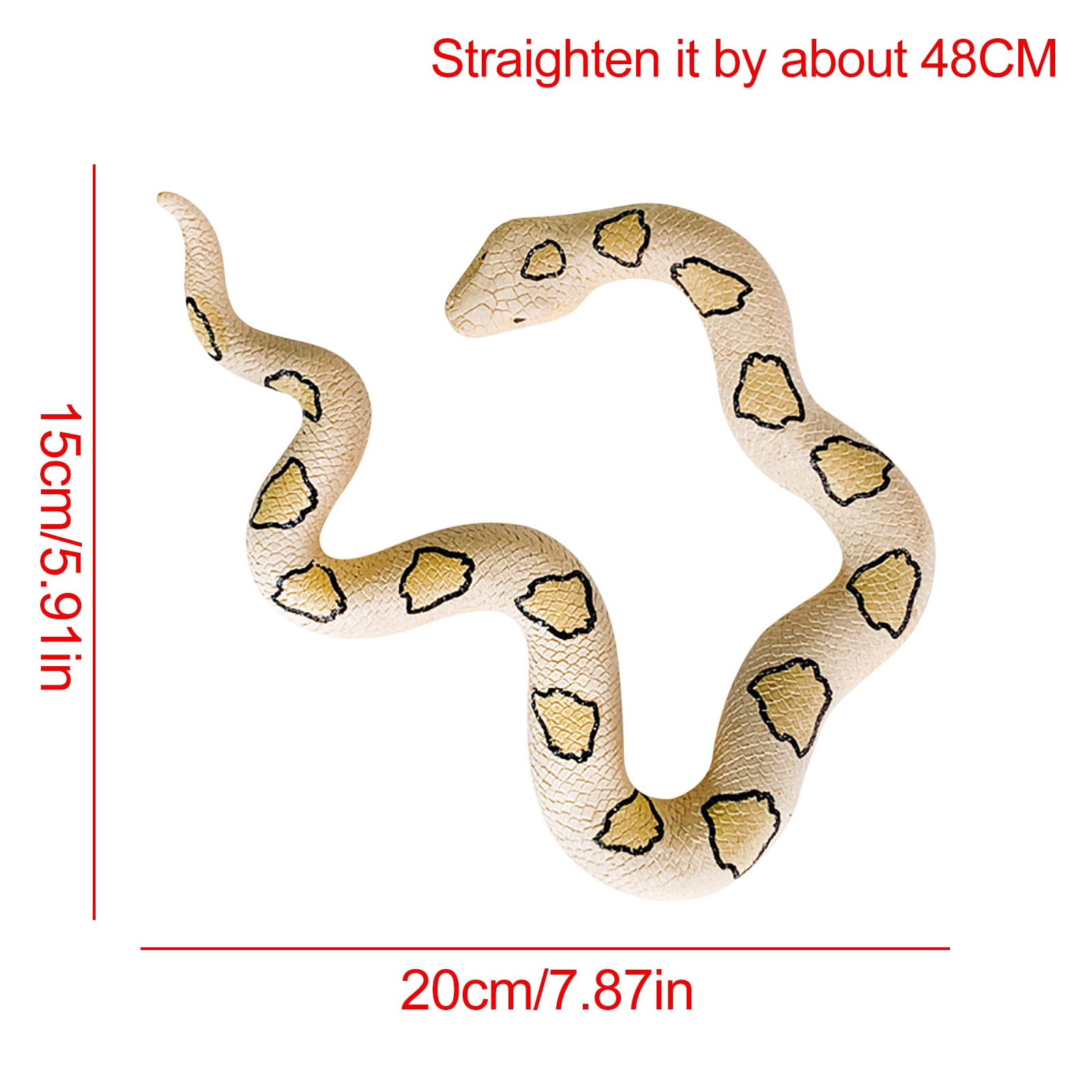 Tiitstoy Realistic Rubber Snake Plastic Fake Snakes April Fools Day ...