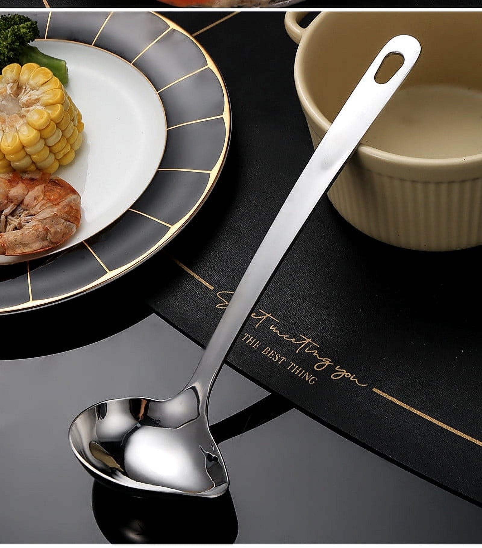 Tiitstoy Sauce Ladle, Drizzle Spoon with Spout, Gravy Boat Ladle ...