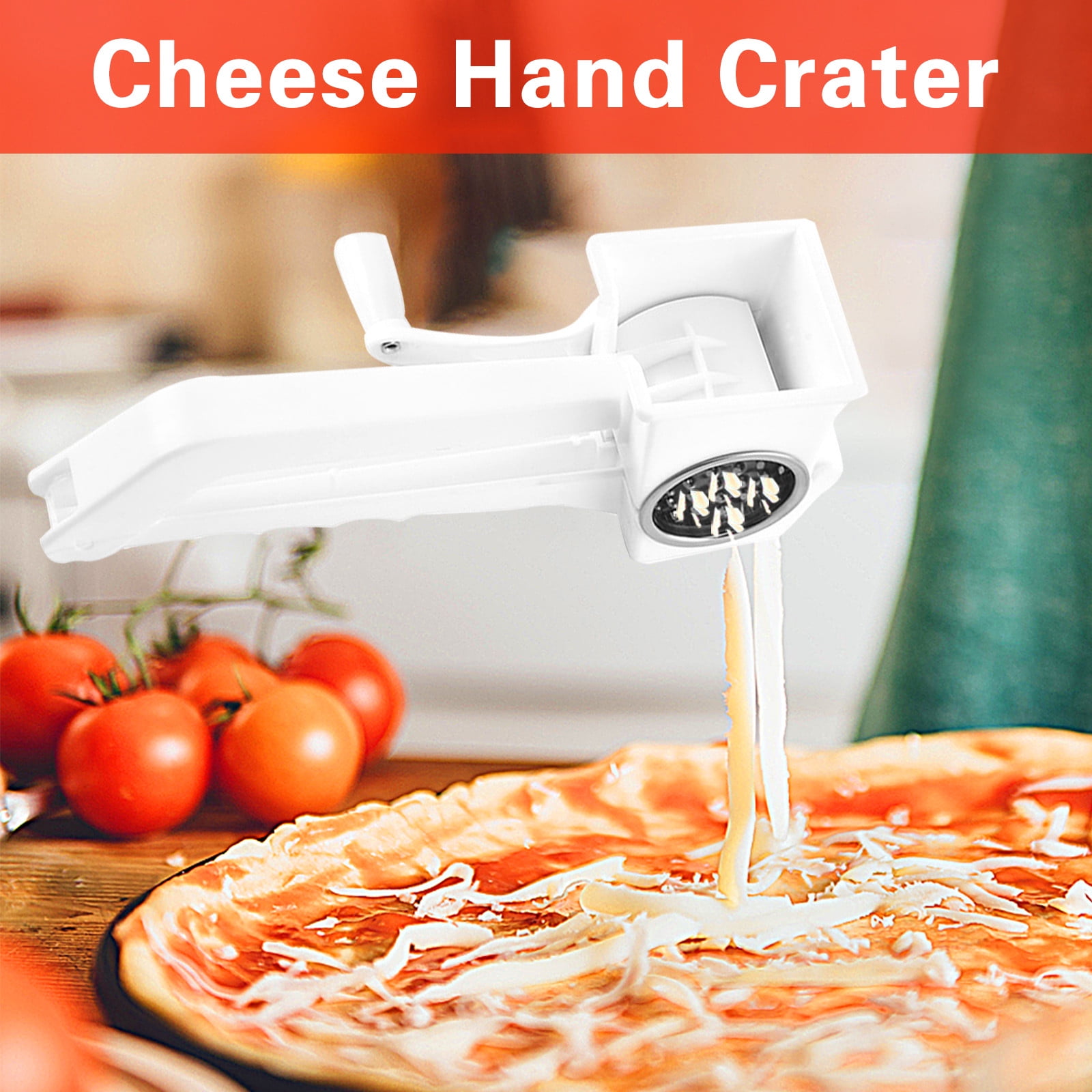 Tiitstoy Stainless Steel Two-In-One Cheese Grinder Hand-Cranked Rotary ...