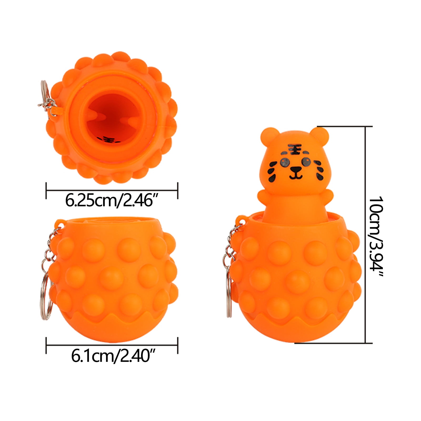 Tiitstoy Stress Animal Balls for Kids Squishy Silicone Ball Fidget Toys ...