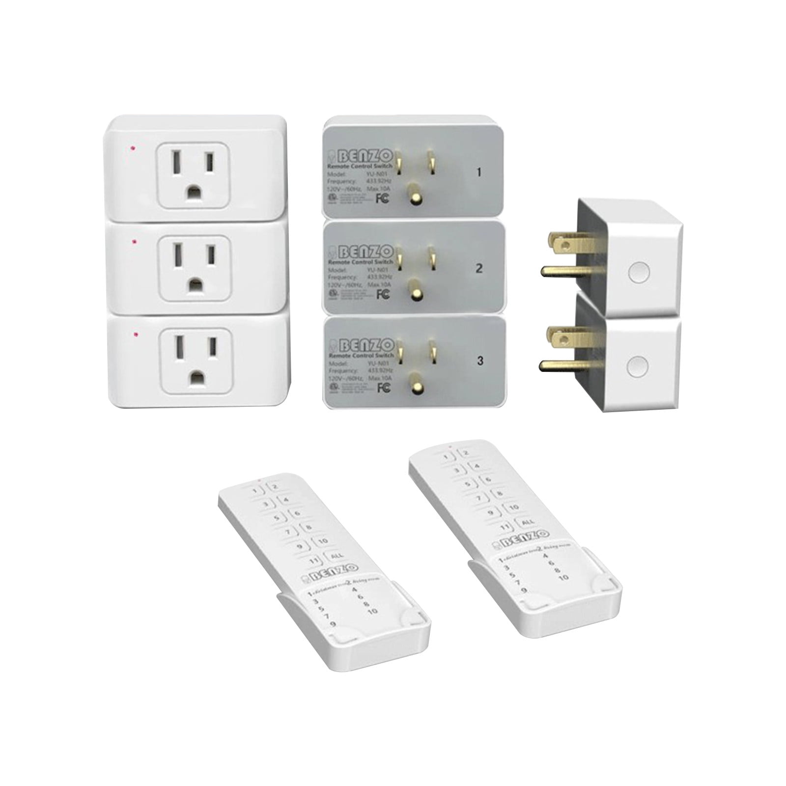 Tiitstoy Wireless Electrical Outlets with Remote Control, Remote ...