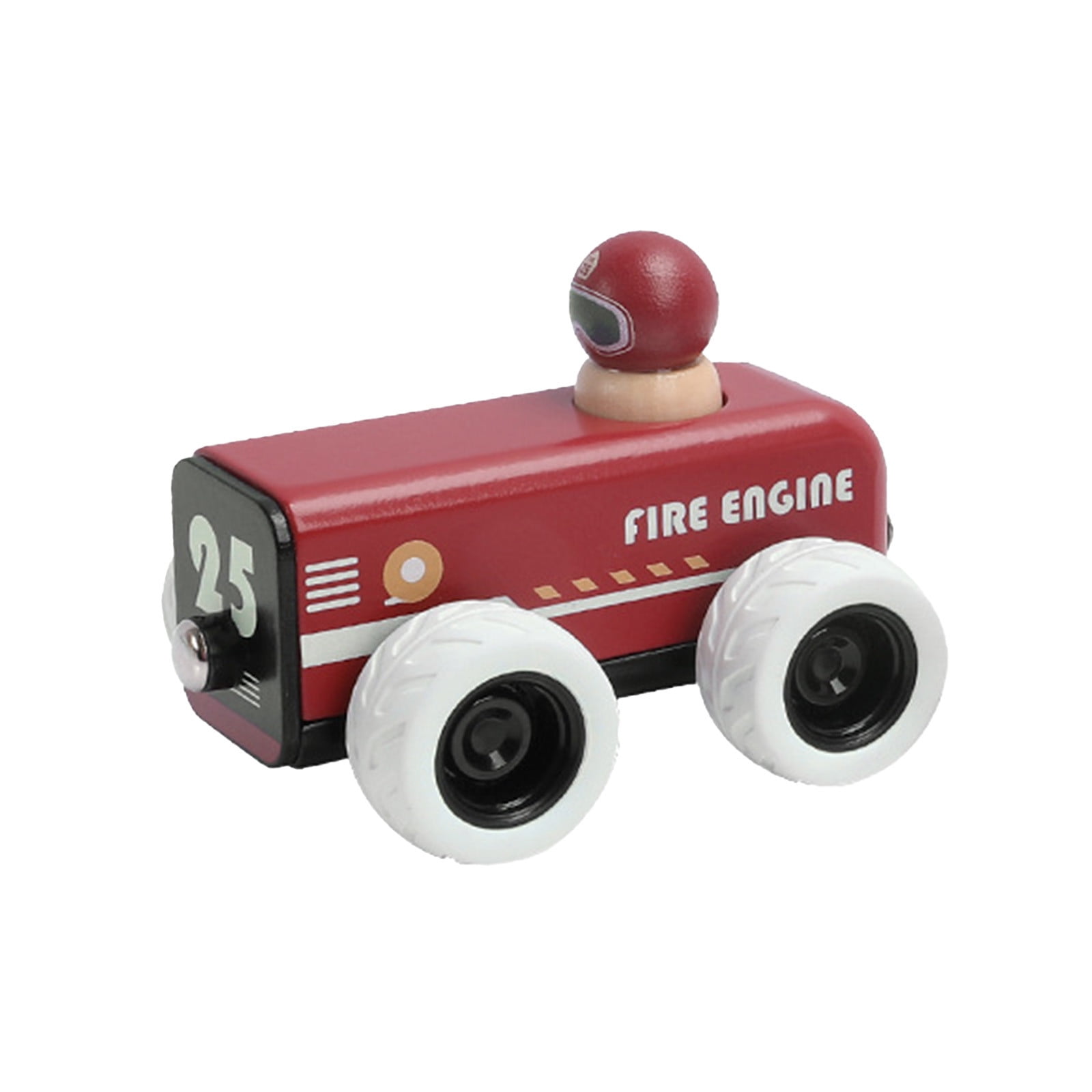 Tiitstoy Wooden Toys Cars, Ambulance, Police Car and Fire Patrol Car ...