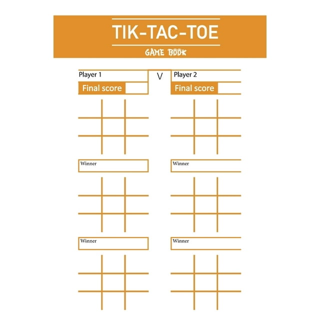 Tik Tac Toe Game Book: Fun and Challenge to Play Game While You are Traveling Camping Road-trip ...