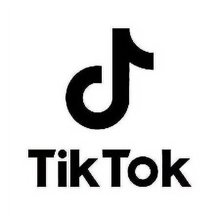TikTok Logo Vinyl Decal - 6 Inch Black - Walmart.com
