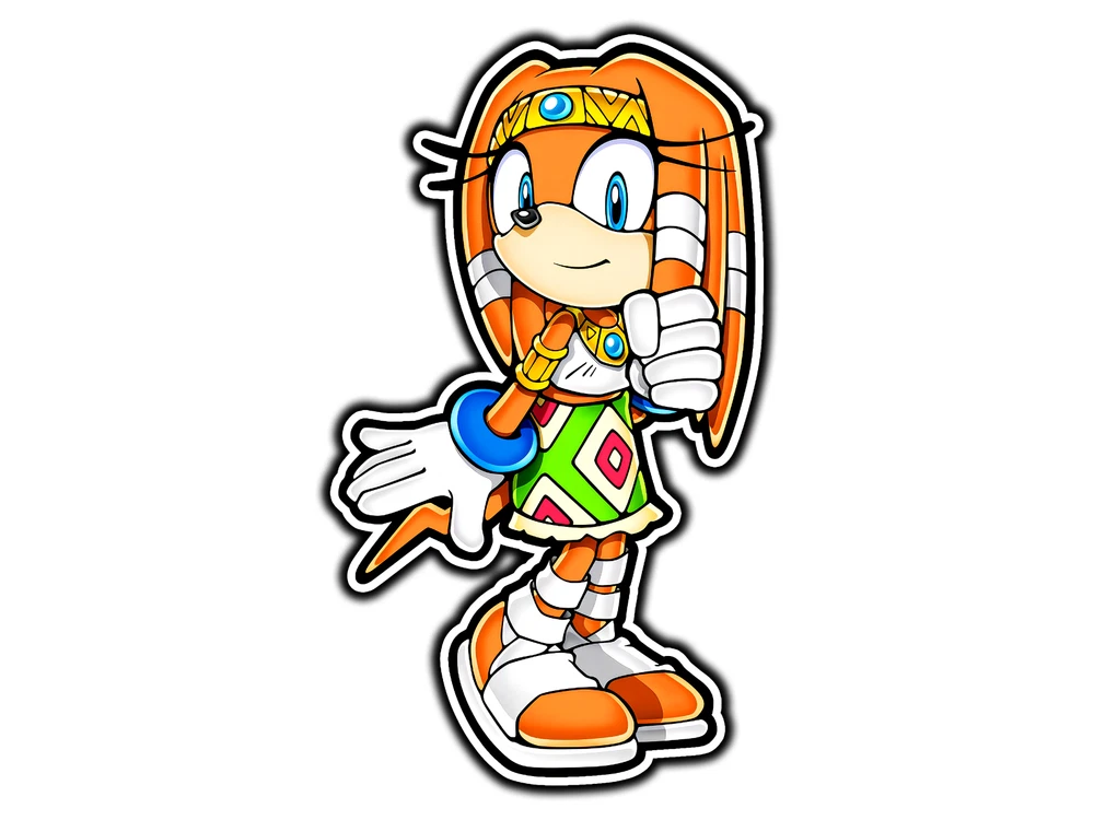 Tikal The Echidna Retro Sticker Sonic & Friends Sticker Cartoon Sticker ...