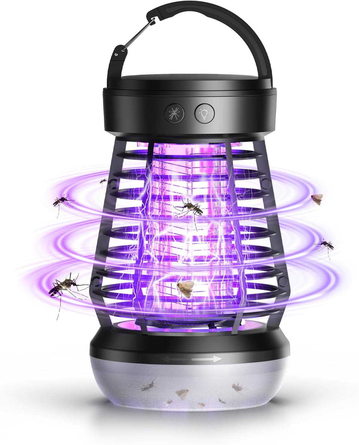 Tikeitoo Bug Zapper Outdoor, 3-in-1 Mosquito Zapper with 16H LED ...