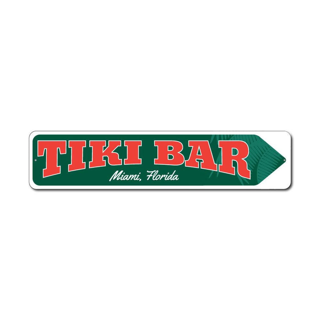 Tiki Bar Arrow Sign, Tiki Bar Sign, Tiki Bar Decor, Tiki Bar Sign, Palm ...