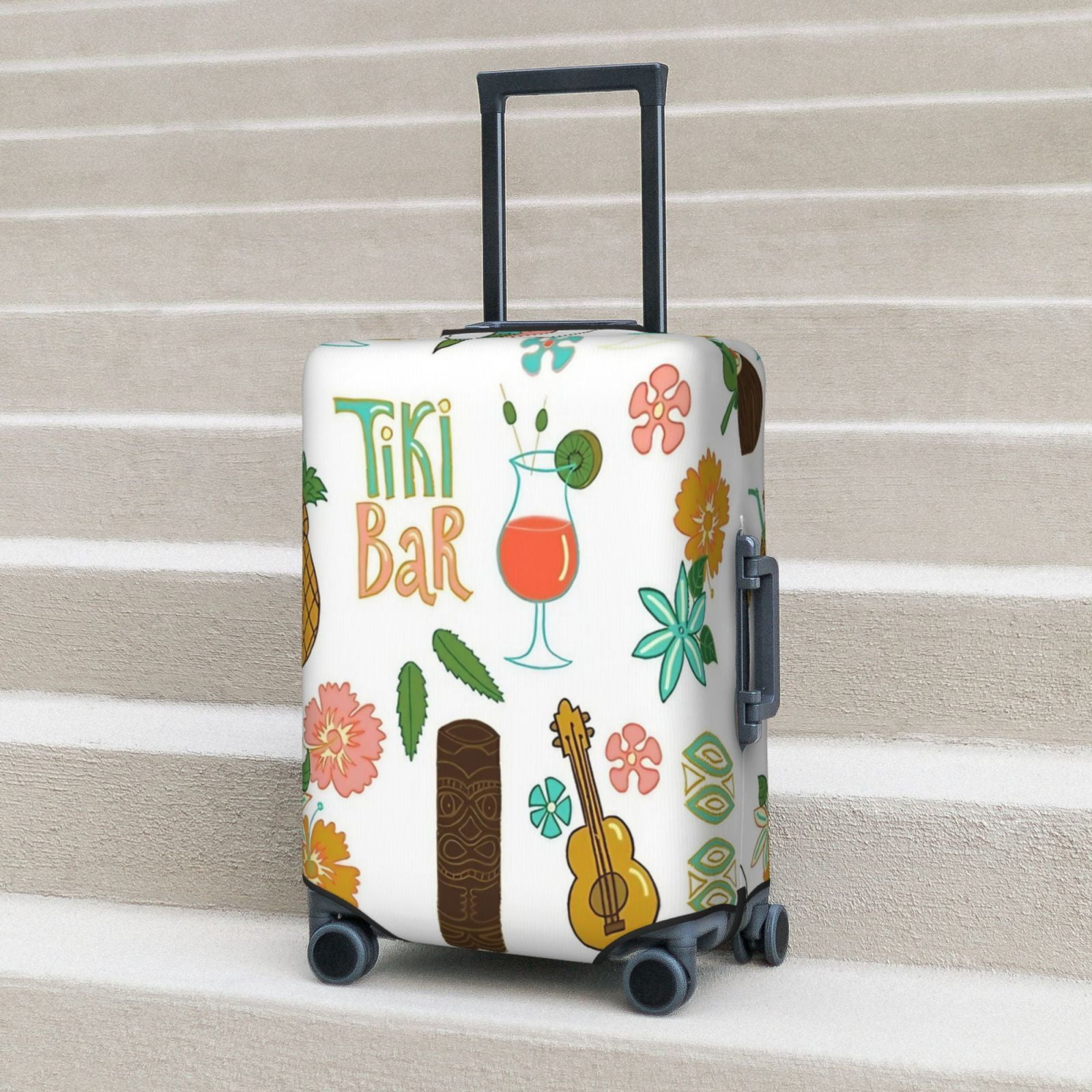Tiki Bar Lounge Luggage Covers Suitcase Cover Fashion Travel Essentials ...