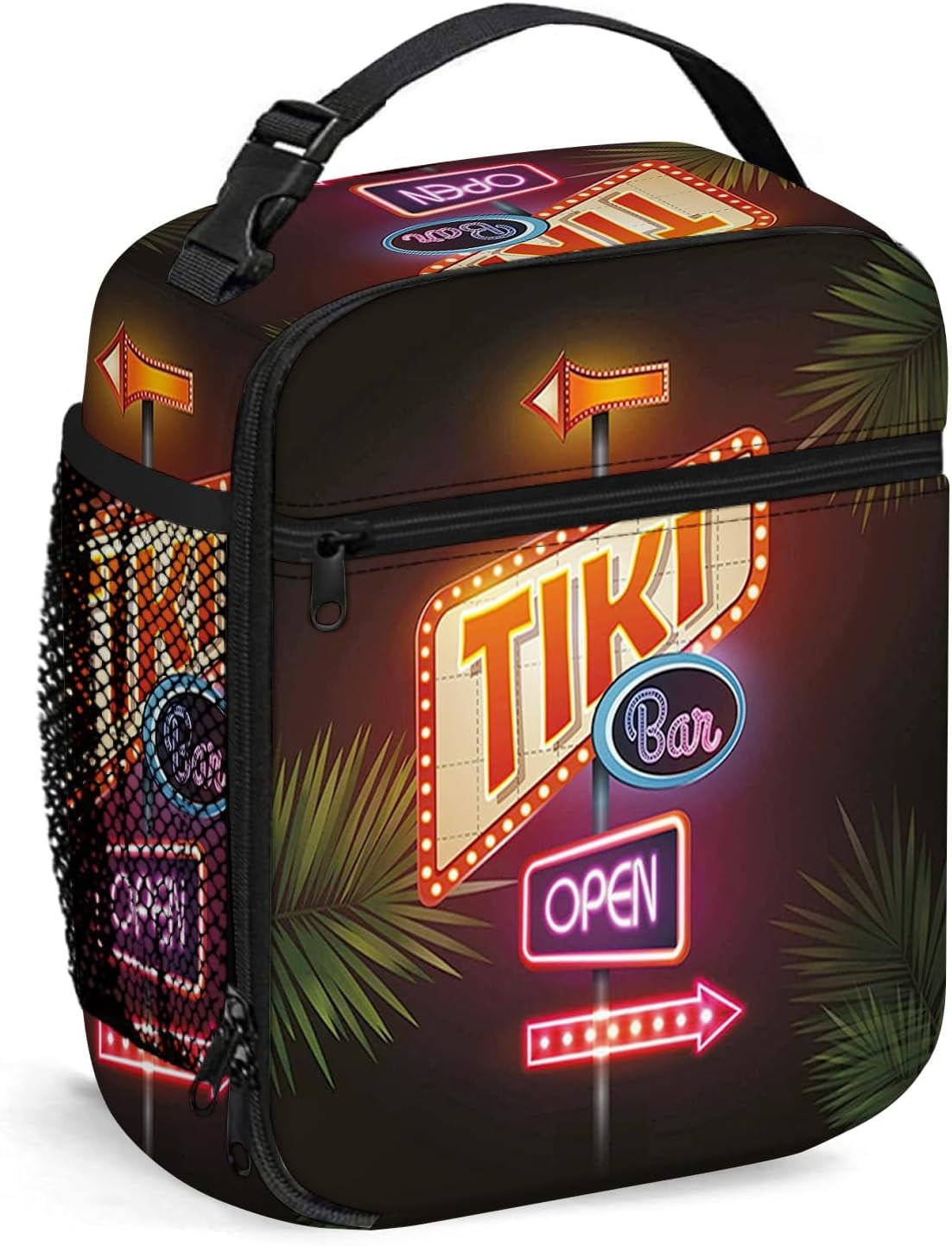 Tiki Bar Portable Lunch Bag Insulated Meal Bag,Signs Illustration of ...