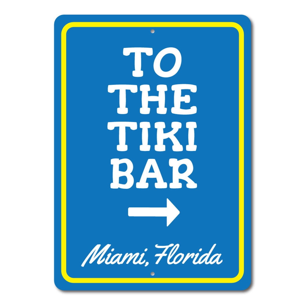 Tiki Bar Sign, Custom to The Tiki Bar Sign, City State Sign, Beach Bar ...