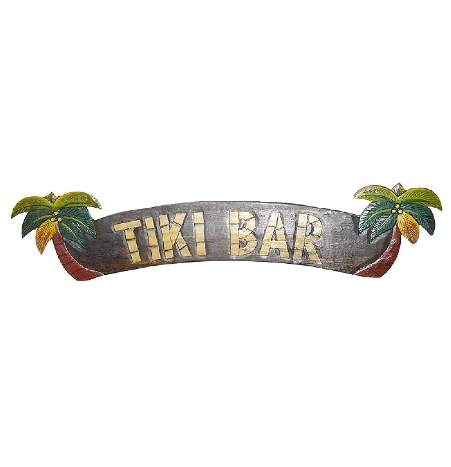 Tiki Bar Sign Hand Carved - Large 3D Hawaiian Tiki Wall Decor ...