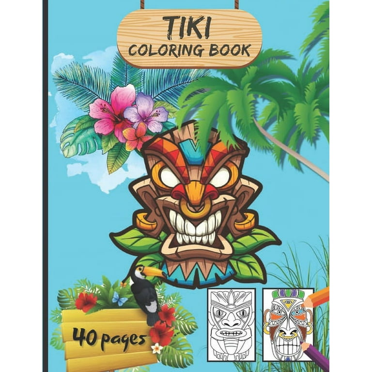 tiki coloring book