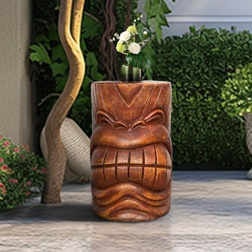 Tiki Face Faux Wood Stump - The Grand Tiki Face Kanaloa Teeth Indoor ...
