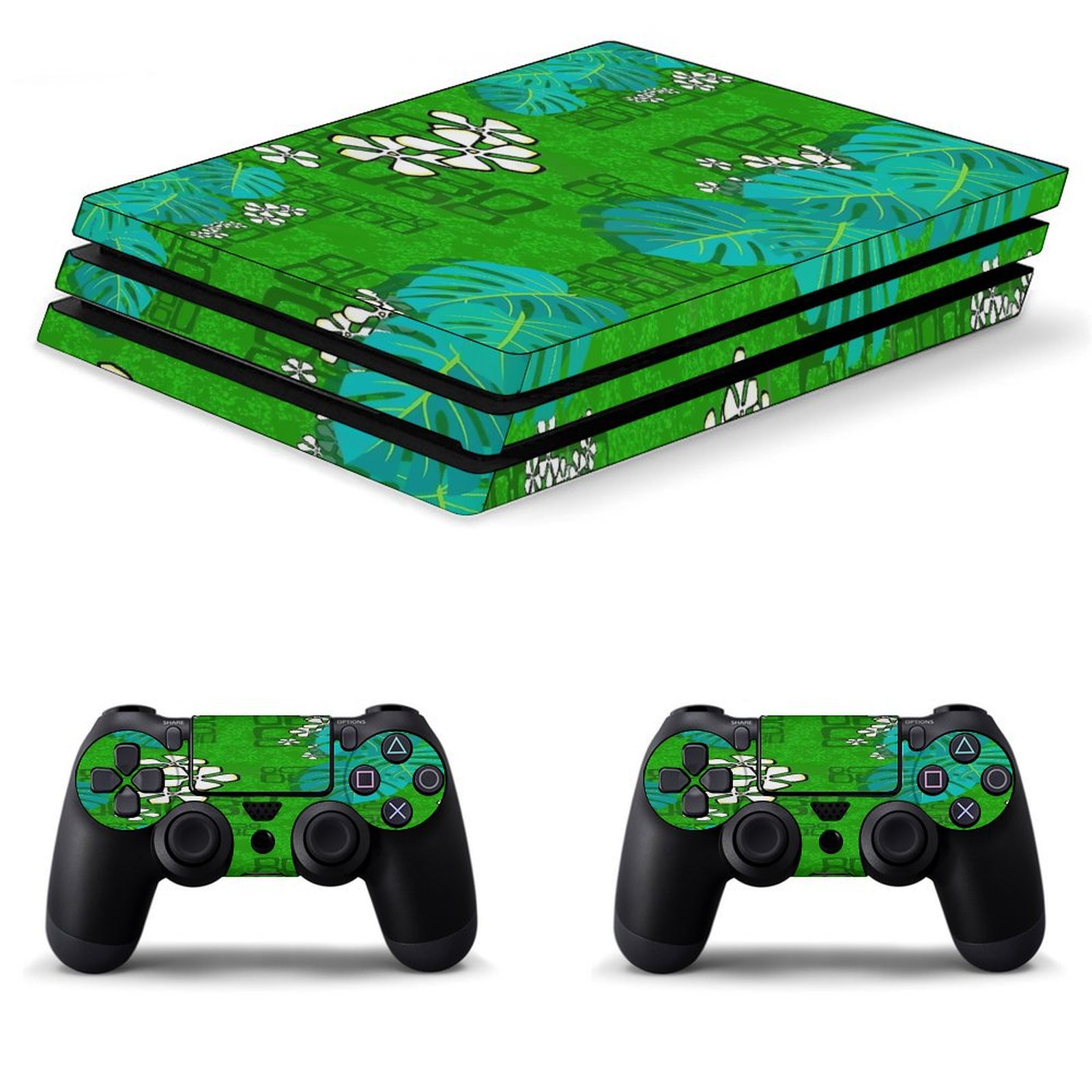 Tiki Garden Wall Green PS4/PS4 Pro/PS4 Slim Skin Sticker For Console And Controller Skins ...