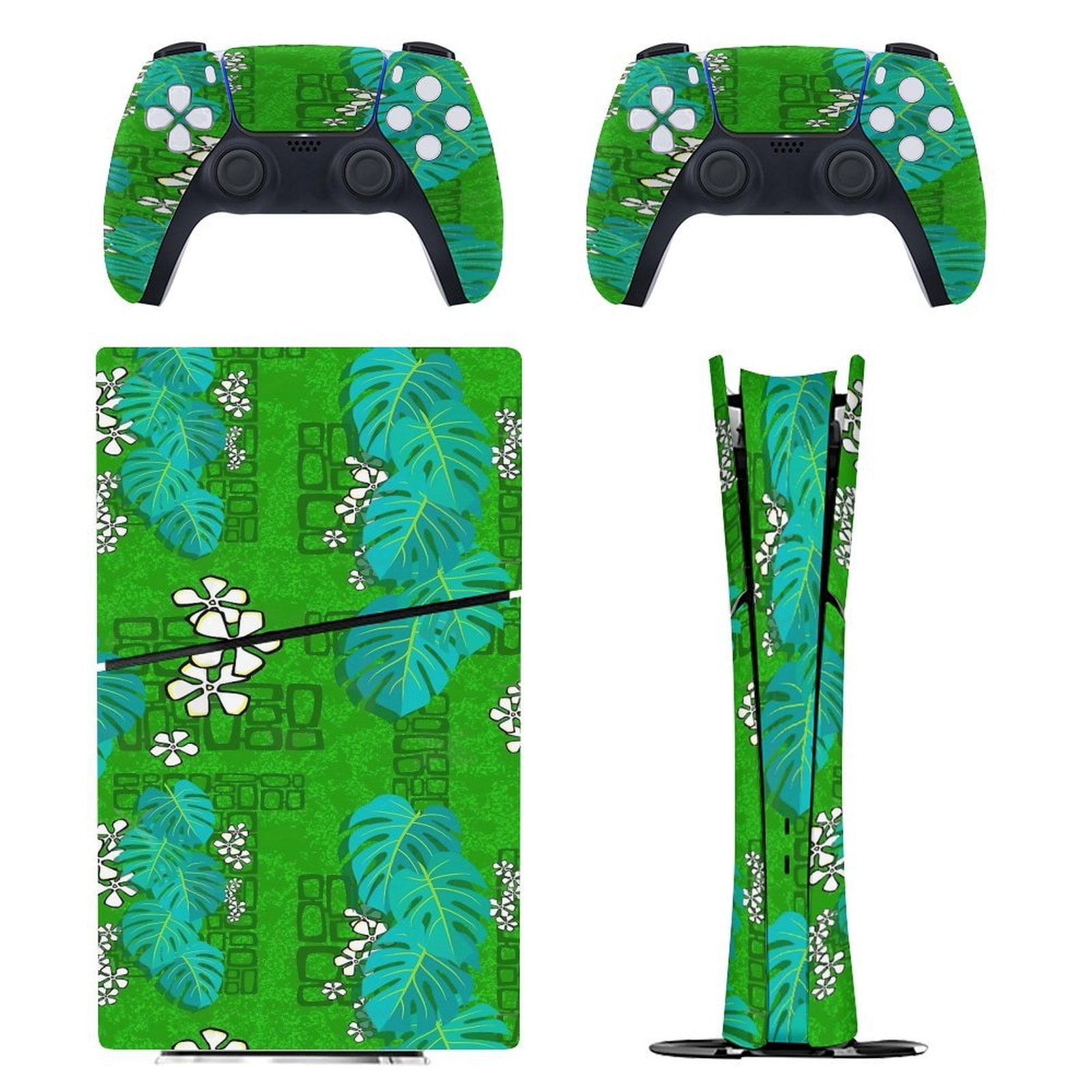 Tiki Garden Wall Green PS5/PS5 Pro/PS5 Slim Digital Disc Skin Sticker ...