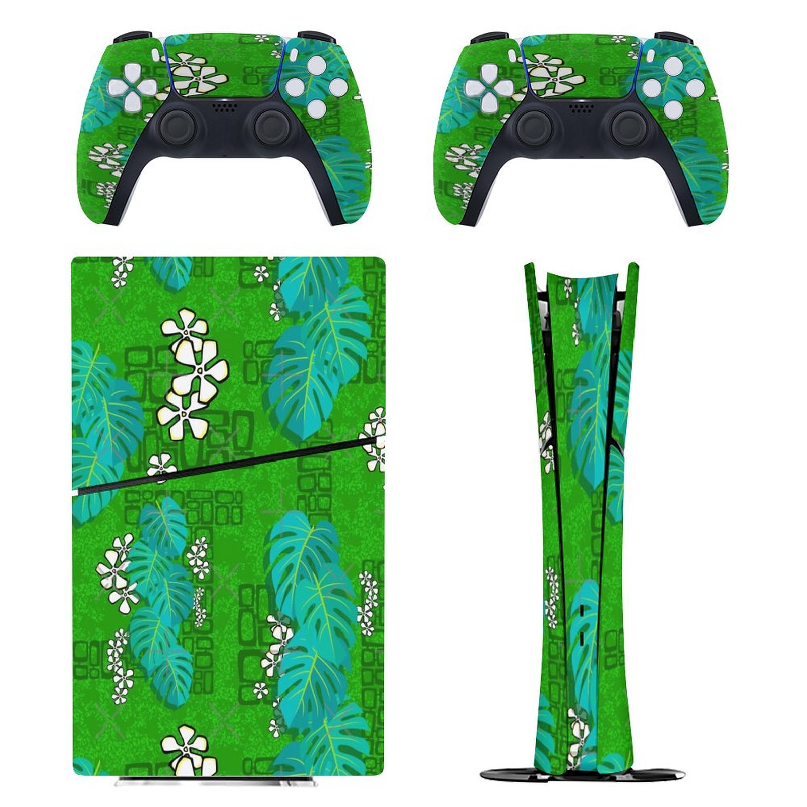 Tiki Garden Wall - Green PS5/PS5 Pro/PS5 Slim Digital Disc Skin Sticker ...