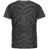 Tiki God Black Face Luau Mens Soft T Shirt Charcoal Heather LG ...