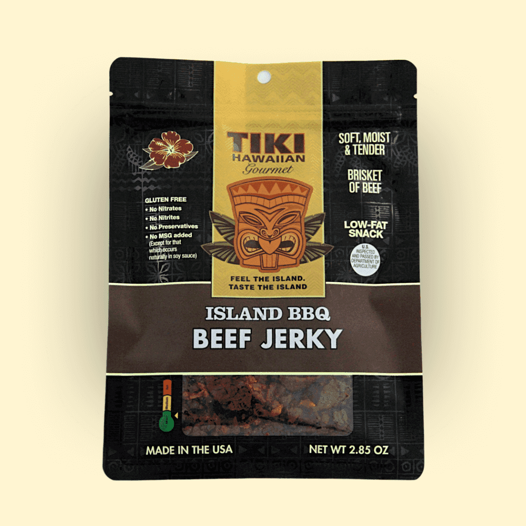 Tiki Hawaiian Gourmet Jerky | Island BBQ (Beef) - Walmart.com