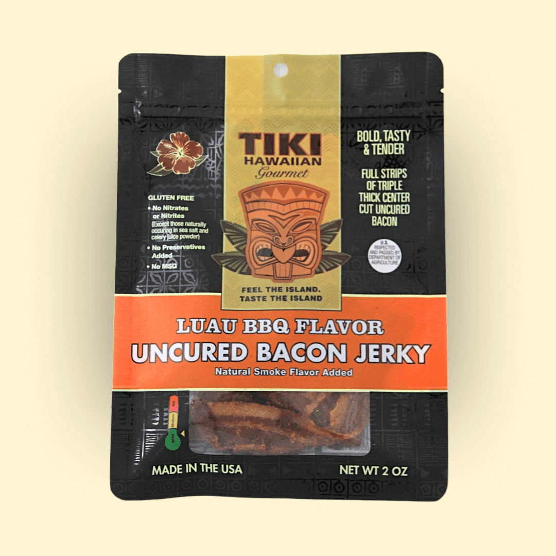 Tiki Hawaiian Gourmet Jerky | Luau BBQ (Bacon) - Walmart.com