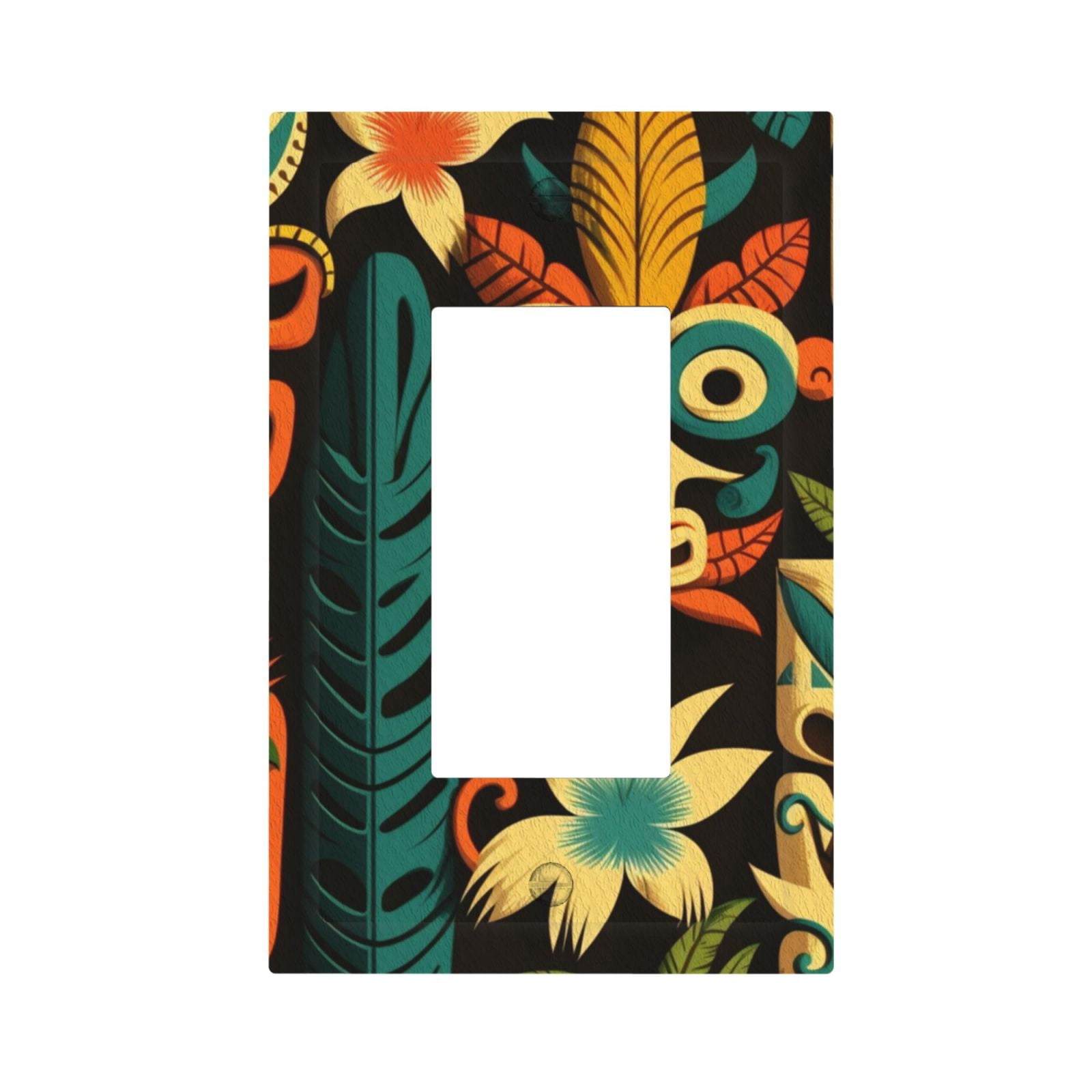 Tiki Hawaiian Retro Light Switch Cover Decorator Single Gang Wall Plate ...