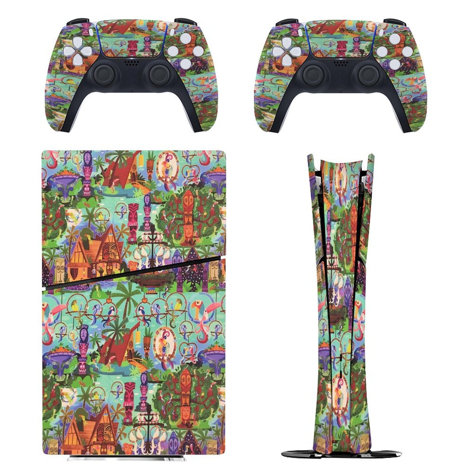 Tiki Hut Vintage Retro Art PS5/PS5 Pro/PS5 Slim Digital Disc Skin ...