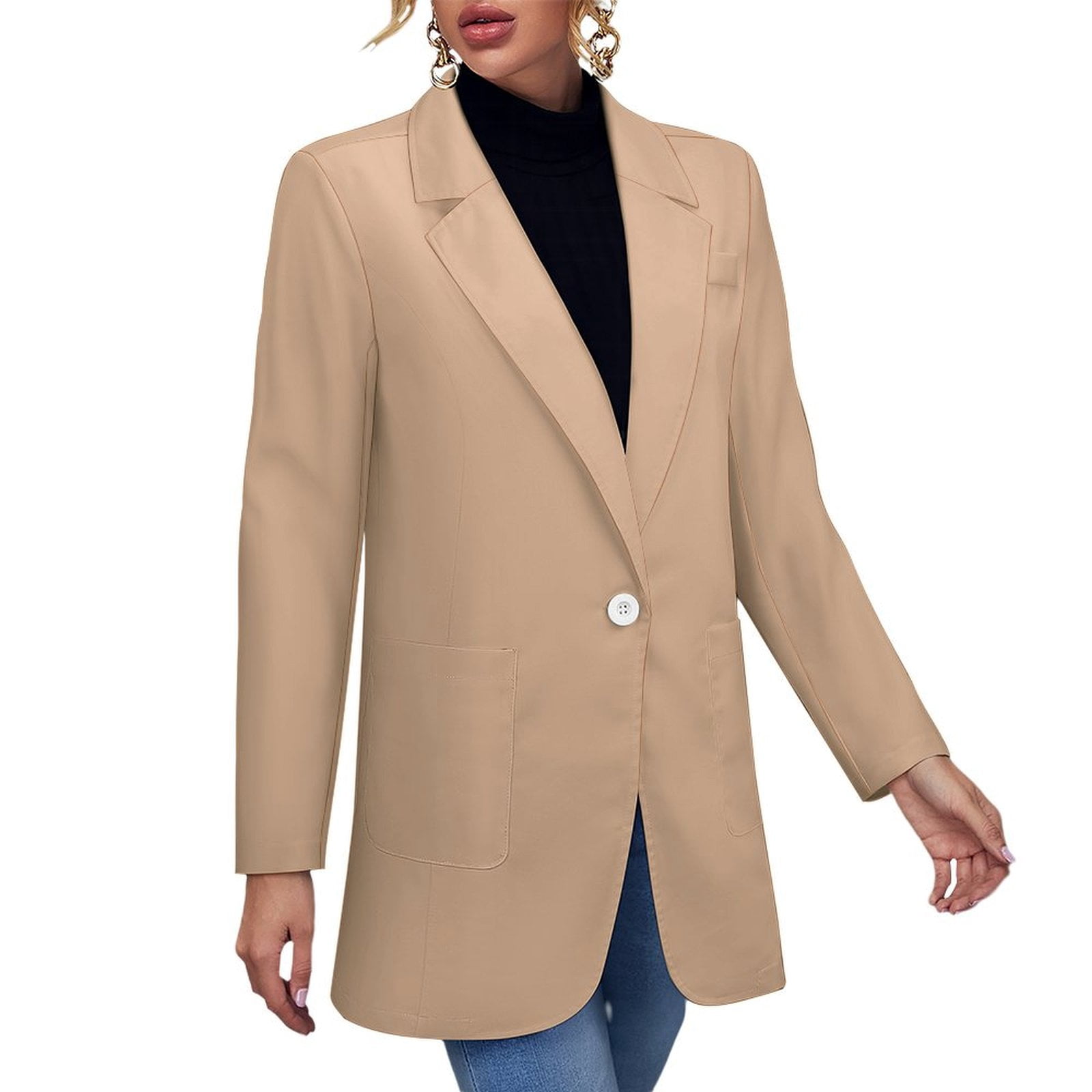 Tiki Hut Vintage Retro Art Woman Casual Loose Suits Summer Jacket Woman ...