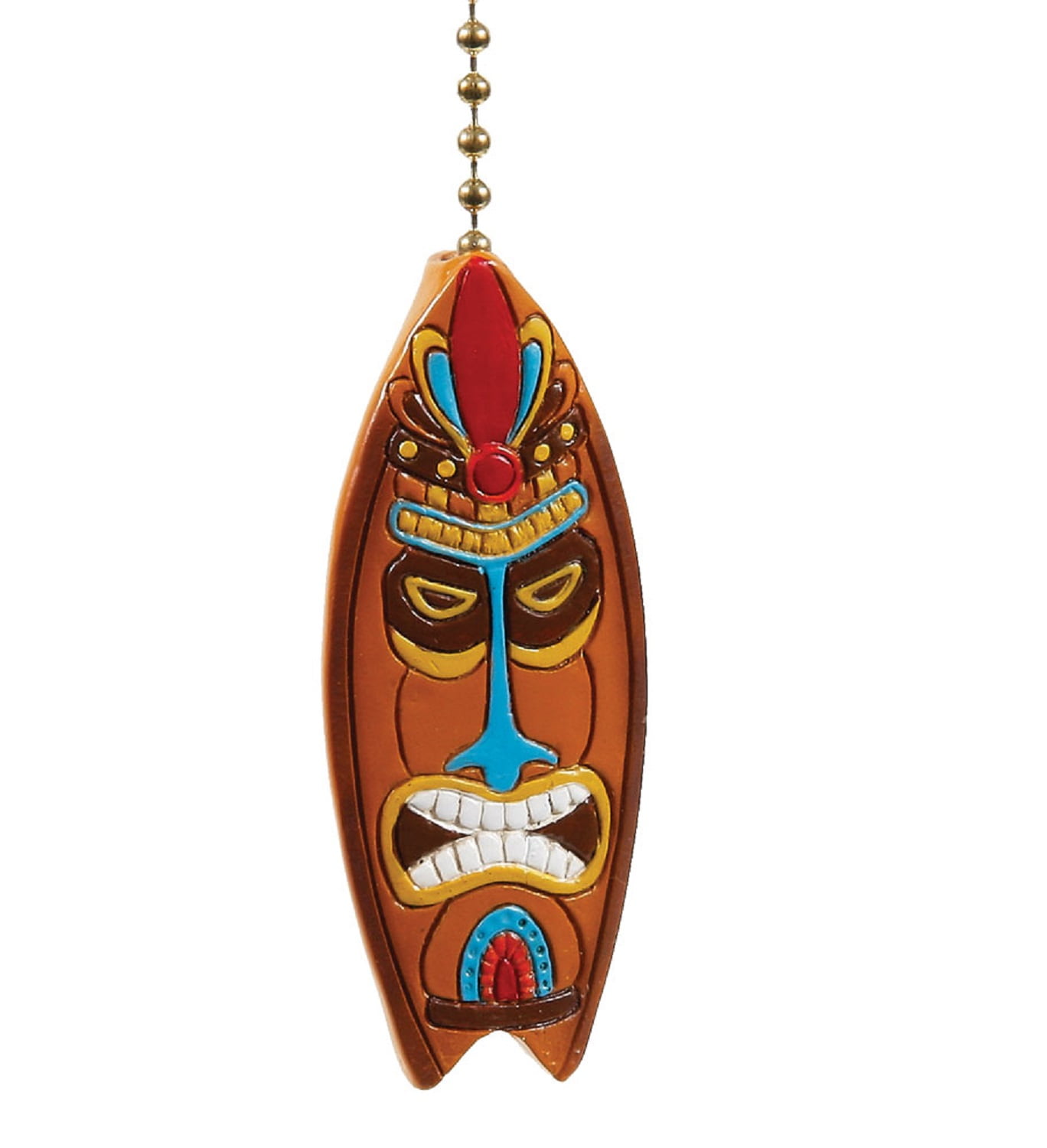 Tiki Man Surfboard Ceiling Fan Pull or Light Pull Chain - Walmart.com