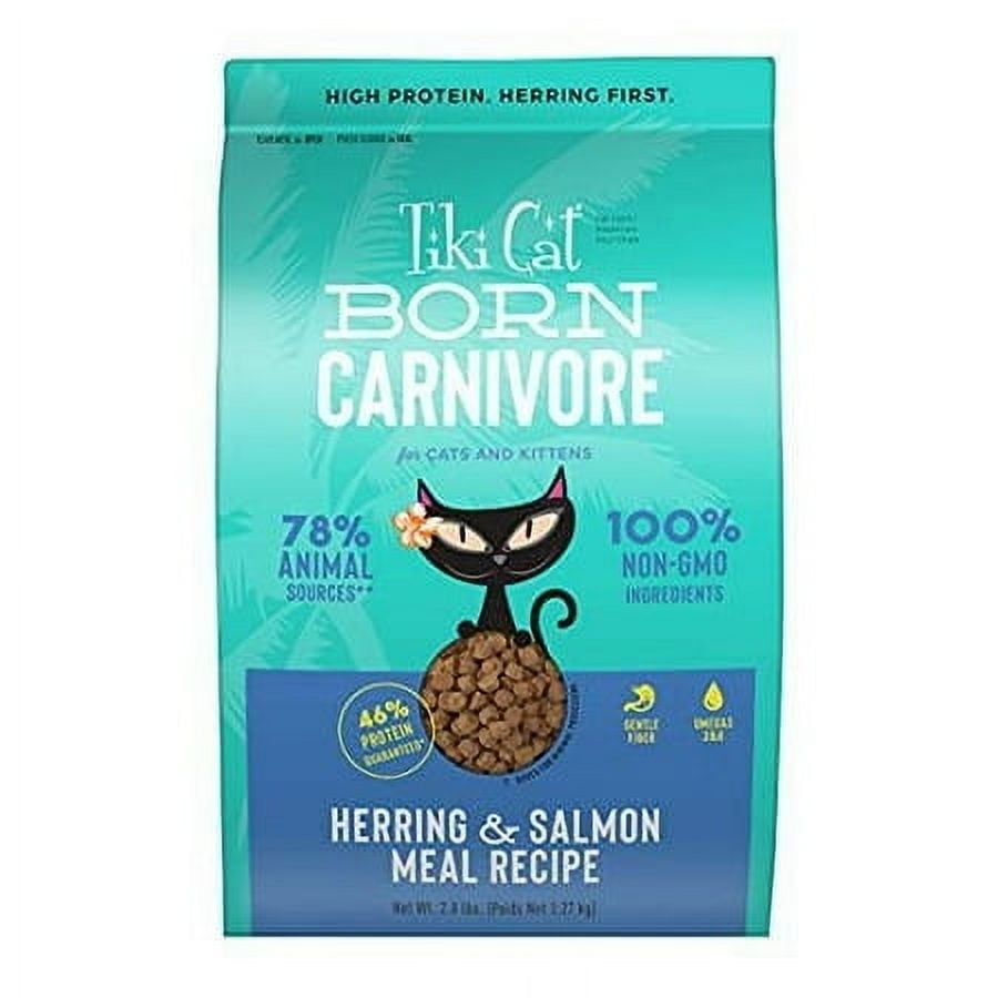 Tiki Pet Cat Carnivore Grain Free Herring and Salmon 2.8lbs. - Walmart.com