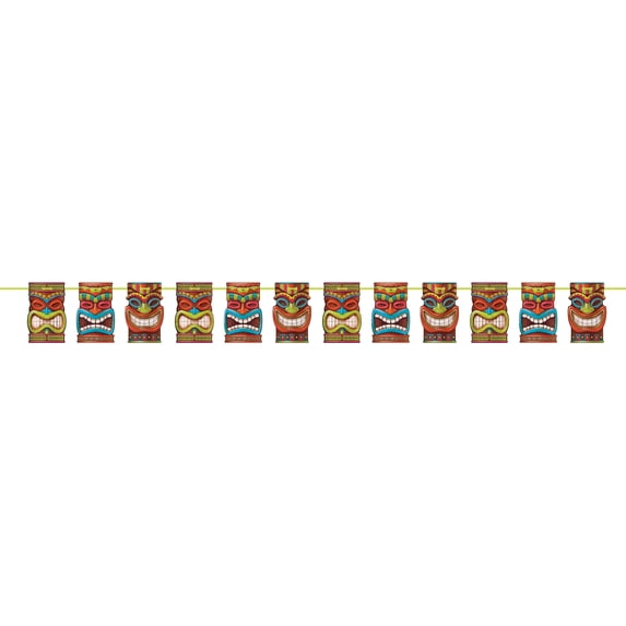 Tiki Time 84" Paper Ribbon Banner - Walmart.com