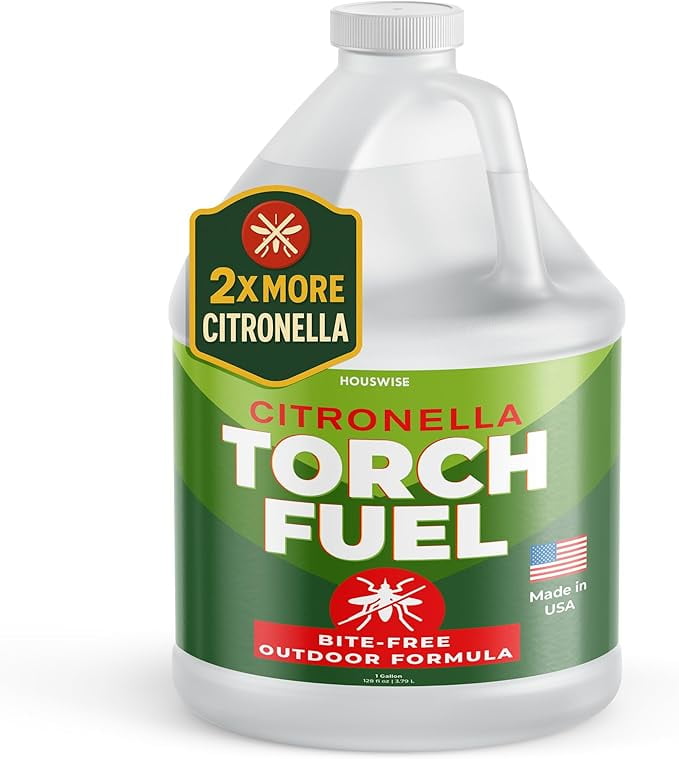 Tiki Torch Fuel (1 Gallon) - Citronella Oil for Tiki Torches for ...